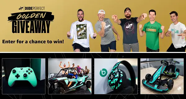 Amazon Dude Perfect Golden Giveaway | SweepstakesBible