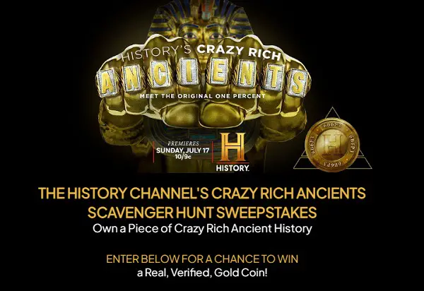 History Channel’s Ancient Gold Coins Sweepstakes | SweepstakesBible