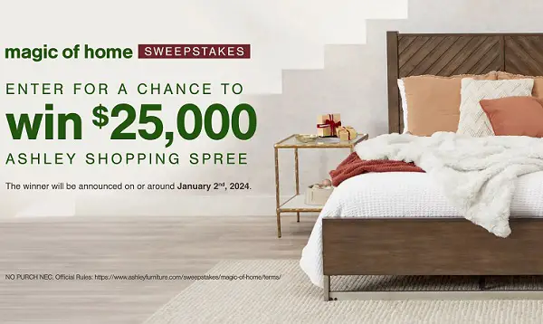 Ashley Furniture Holiday Shopping Spree Sweepstakes 2023 | SweepstakesBible