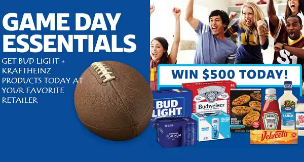 Bud Light Game Day Giveaway: Win $500 Digital Prepaid Card ...