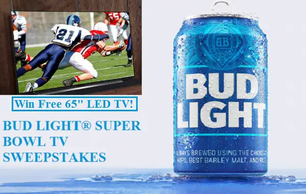 Bud Light Super Bowl LVII TV Sweepstakes: Win Free LED TV ...