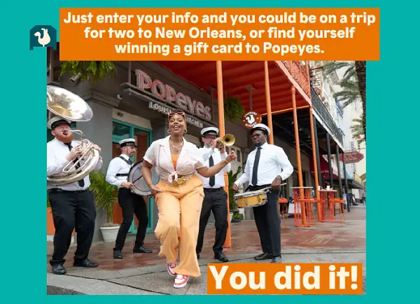 Find Poppy Sweepstakes: Win a Trip to New Orleans or $10 Popeyes Gift ...