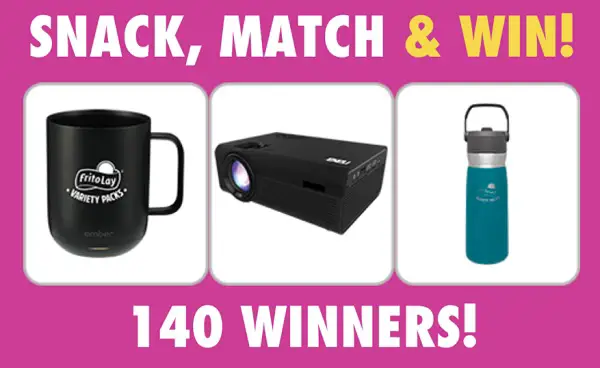Frito-Lay Meet Your Snack Match Win Instant Win Game (140 winners ...