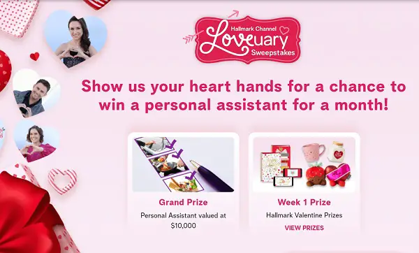 Hallmark Channel Loveuary Sweepstakes: Win Valentine’s Day Prizes (50 ...
