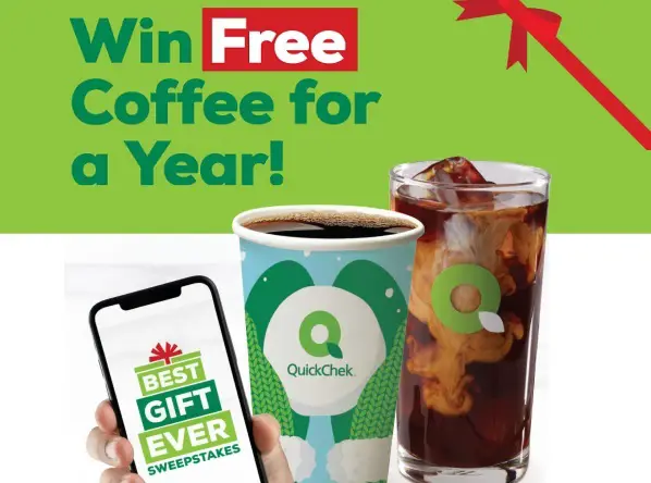 Quickchek: Win Free Coffee For A Year (160 Winners) | SweepstakesBible