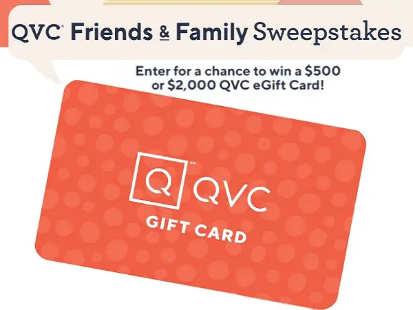QVC Friends and Family Sweepstakes: Win $500 Gift Card Daily ...