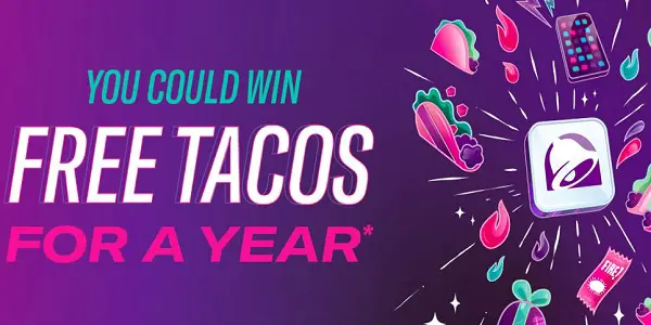 Taco Bell Rewards: Free Tacos for A Year Sweepstakes | SweepstakesBible
