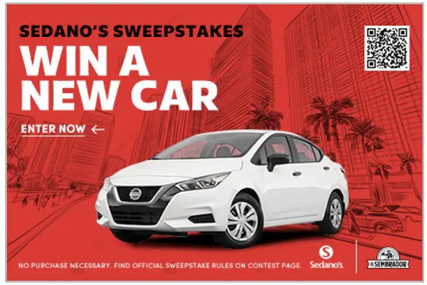 Sedano’s Win Car Sweepstakes | SweepstakesBible