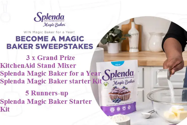 Win Free Splenda Magic Baker for a Year (8 Winners) | SweepstakesBible